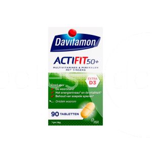 Davitamon Actifit 50+ Multivitamines & Mineralen met Ginseng Tabletten ...