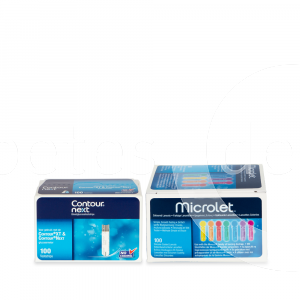 Ascensia Contour Next 100 strips + Microlet 100 lancetten extra ...