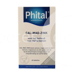 Phital CAL-MAG-ZINK 60 tabletten nu extra voordelig €9,50